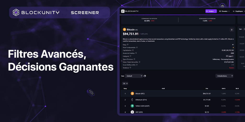 Blockunity – Screeners de Données : Filtrez et Découvrez les ...